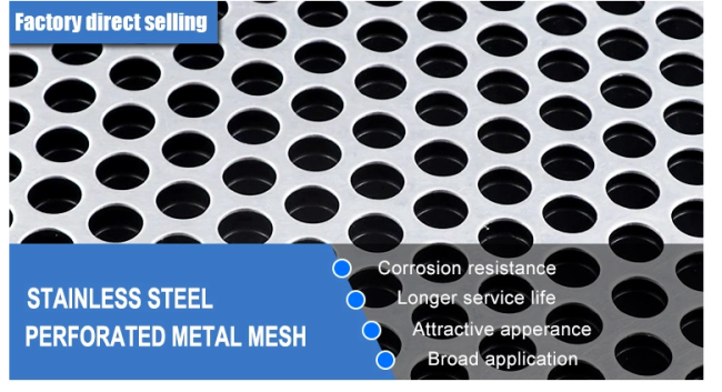 Ss Aluminum Galvanized Perforated Metal Sheet Filter Mesh Etching Punching Mesh