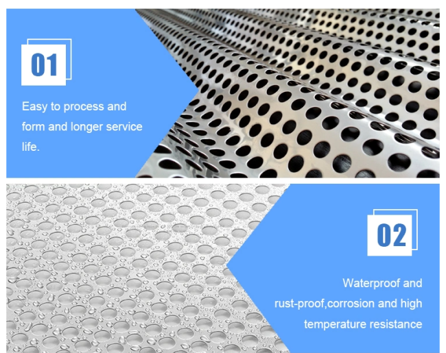 Ss Aluminum Galvanized Perforated Metal Sheet Filter Mesh Etching Punching Mesh