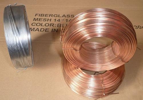 2.25x0.5mm Copper Coated Flat Stitching Wire Electro Galvanized Binding Wire Spool Wire Cutting Galvanised Zinc 8-14 Days CN;HEB