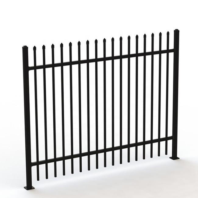 China factory security pre-galvanized steel tube wrought iron fence