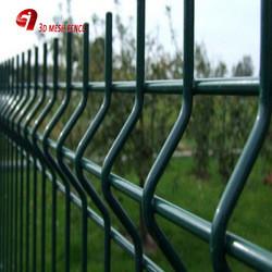 China 4ft X 6ft PVC Coated Welded Wire Mesh Panel With 3D Bending Curves Fencing v Curved Welded Mesh Fencing for sale