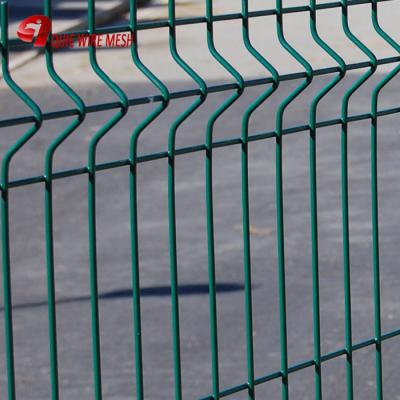 China European standard Rigid wire mesh fence panel triangle Rodent Proof 3d curved mesh fence panel for sale