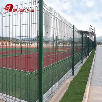 China European standard Rigid wire mesh fence panel triangle Rodent Proof 3d curved mesh fence panel for sale
