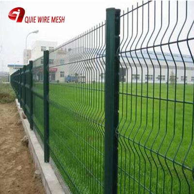 China European standard Rigid wire mesh fence panel triangle Rodent Proof 3d curved mesh fence panel for sale