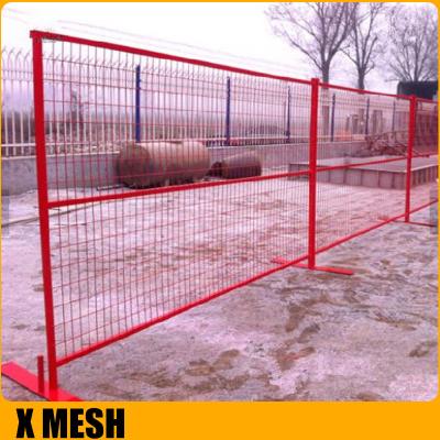 China Movable Mobile Iron Wire Material Canada Portable Temporary Fence for sale