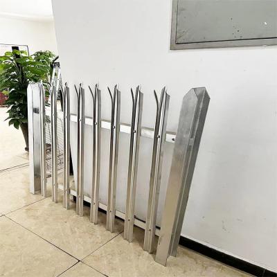 China Factory Price Iron Component Gate And Fence Design Ornamental Galvanized Picket Iron Fence Panels for sale