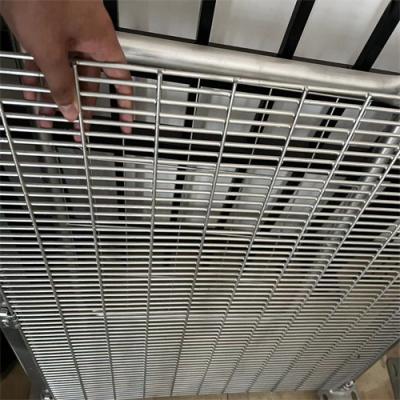 China Easily Assembled Customized Color 76.2*12.7*4mm Anti Climb 358 High Security Welded Wire Mesh Fencing for sale