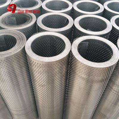 China Round Hole Decorative Aluminum Perforated Metal Mesh For Cladding Of Building for sale