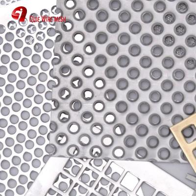 China Round Hole Decorative Aluminum Perforated Metal Mesh For Cladding Of Building for sale