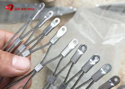 China Steel Wire Rope Flexible Chain Link Fence and Customizable Material Wire Mesh for Balustrade Safety Nets for sale