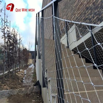 China Steel Wire Rope Flexible Chain Link Fence and Customizable Material Wire Mesh for Balustrade Safety Nets for sale