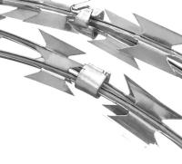 China Customization Security Razor Galvanized Barbed Wire Hot Galv Barbed Wire Entanglementwith Clips for sale