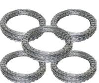 China Customization Security Razor Galvanized Barbed Wire Hot Galv Barbed Wire Entanglementwith Clips for sale