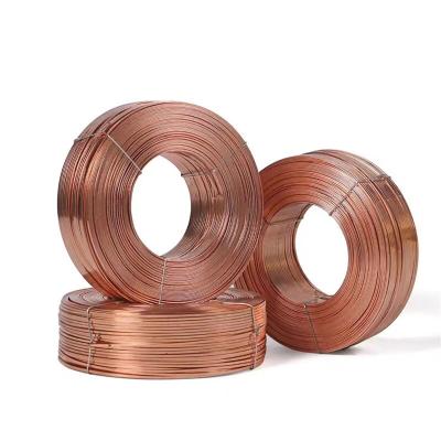 China Factory Low Price Support Custom Copper Coated Galvanized Flat Stitching Wire for Carton for sale