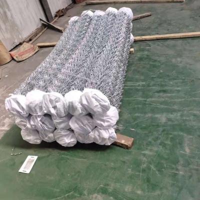 China Ce Certificated Approved Canada 9 Gauge Diamond Wire Fencing Cyclone Wire 50x50mm Mesh Size Chain Link Mesh Fence for sale