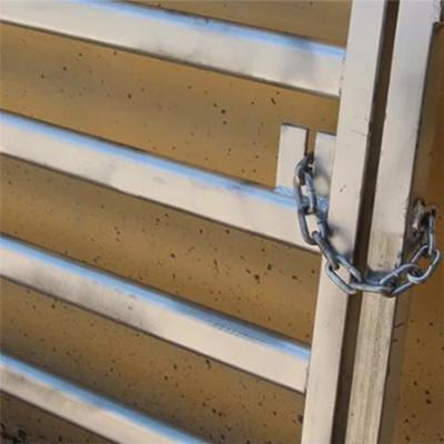 China Stockyard Corral Panel Cattle Horse Round Yard Panels 6 Oval Rails With Locking Pins for sale