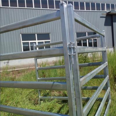 China Stockyard Corral Panel Cattle Horse Round Yard Panels 6 Oval Rails With Locking Pins for sale