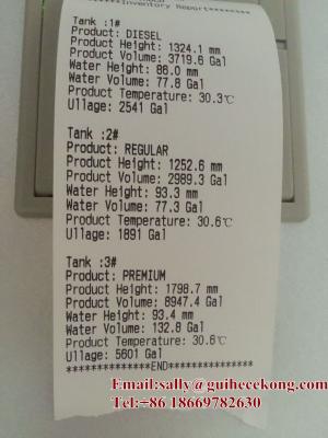 China Guihe automatic tank gauge sensor liquid level meter probe for sale