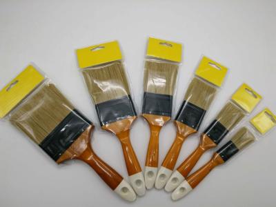 China China factory Selling high quality  wooden handle with mixed bristle paint brushes for sale