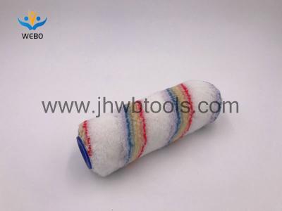 China US style Rainbow stripe acrylic paint rolelr cover suitable with cage roller frame for sale