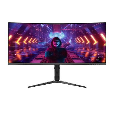 중국 게임 컴퓨터 디스플레이 곡선 화면 모니터 34 인치 Ips LCD 모니터 180hz 판매용