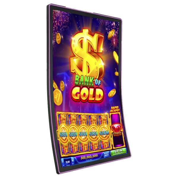 Factory OEM 32 Inch Curved Touch Screen J-Shape Curve Capacitive Touch Screen LCD Monitor For Game Cabinet
