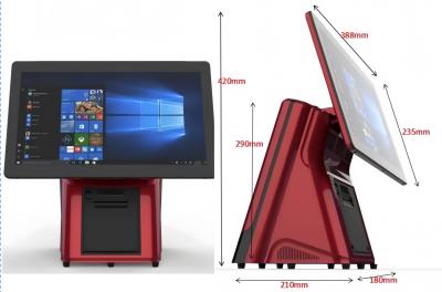 China 15.6 Inch Dual Screen POS Monitor with 1920x1080P Resolution for sale