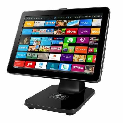 China 15.6 polegadas tudo em um caixa registrador tela sensível ao toque TFT LED tela Android sistema com impressora scanner para quiosque à venda