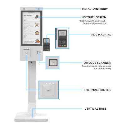 China All-in-One Self-Service Kiosk with Secure Payment System and 15-Inch HD POS Monitor for Retail Shops for sale