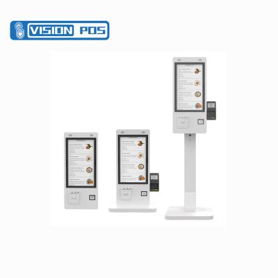 China 21.5inch Vertical Self-Service Payment Kiosk with HD Touch Screen for Fast Food Restaurants for sale