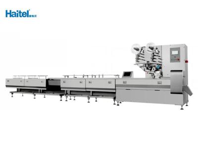 China Servo motor automático de máquina de embalagem do chocolate do fluxo horizontal de baixo nível de ruído à venda