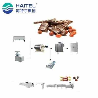 China línea acero inoxidable de la máquina de moldear de la barra de chocolate 2500kg/8h de 18time/min en venta