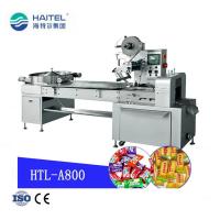 China SUS304 Automatic Feeding Candy Horizontal Flow Pack Wrapping Machine PLC for sale