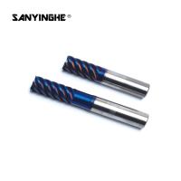 China Solid Tungsten Carbide 4 Flute Square Endmill 12mm Flat Milling Cutter for sale