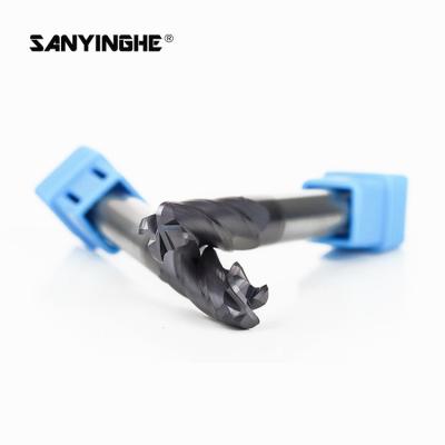 Cina L'estremità Mills Ball Nose 4 di CNC HRC55 scanala nell'utensile per il taglio di macinazione solido del carburo di tungsteno del mulino di estremità in vendita