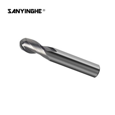 Cina Alluminio solido di Mills Spheroidal Milling Cutter For dell'estremità del naso della palla del carburo di CNC in vendita