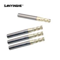 China 4 Flute Solid Carbide Flat End Mill CNC Milling Cutters for sale