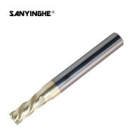China 4 Flute Solid Carbide Flat End Mill CNC Milling Cutters for sale