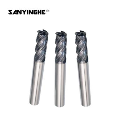 Cina Taglierina d'angolo del mulino di estremità del raggio delle flauto del carburo 4 di CNC per metallo R2.0 10x75mm in vendita