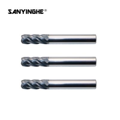 Cina Taglierina d'angolo del mulino di estremità del raggio delle flauto del carburo 4 di CNC per metallo R2.0 10x75mm in vendita
