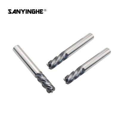 Cina Taglierina d'angolo del mulino di estremità del raggio delle flauto del carburo 4 di CNC per metallo R2.0 10x75mm in vendita