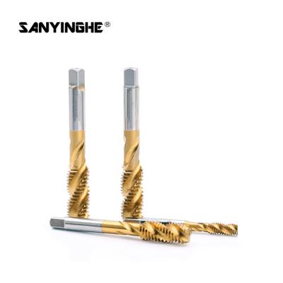Cina Rubinetto di spillatura di placcaggio di titanio d'acciaio ad alta velocità di Chip Removal Tap Yellow High-Performance del rubinetto di vite della macchina in vendita