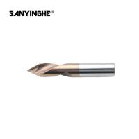 China Customize 60 / 90 Degree Solid Carbide End Mills D6X15X50X2T External Chamfer End Mill CNC Machine for sale