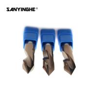 China Customize 60 / 90 Degree Solid Carbide End Mills D6X15X50X2T External Chamfer End Mill CNC Machine for sale