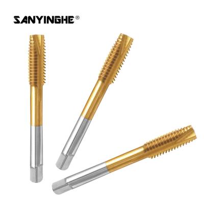 China Cobalto chapeado titânio que contém a espiral de batida do M3 M4 M5 M6 M8 da ferramenta da linha de aço inoxidável à venda