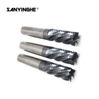 China 3 Flute Solid Carbide Roughing End Mills CNC Flat Router Bits Threaded Mills Cutting Tools for sale