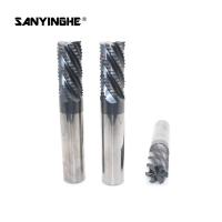 China 3 Flute Solid Carbide Roughing End Mills CNC Flat Router Bits Threaded Mills Cutting Tools for sale