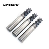 China 3 Flute Solid Carbide Roughing End Mills CNC Flat Router Bits Threaded Mills Cutting Tools for sale