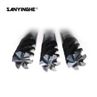 China 3 Flute Solid Carbide Roughing End Mills CNC Flat Router Bits Threaded Mills Cutting Tools for sale