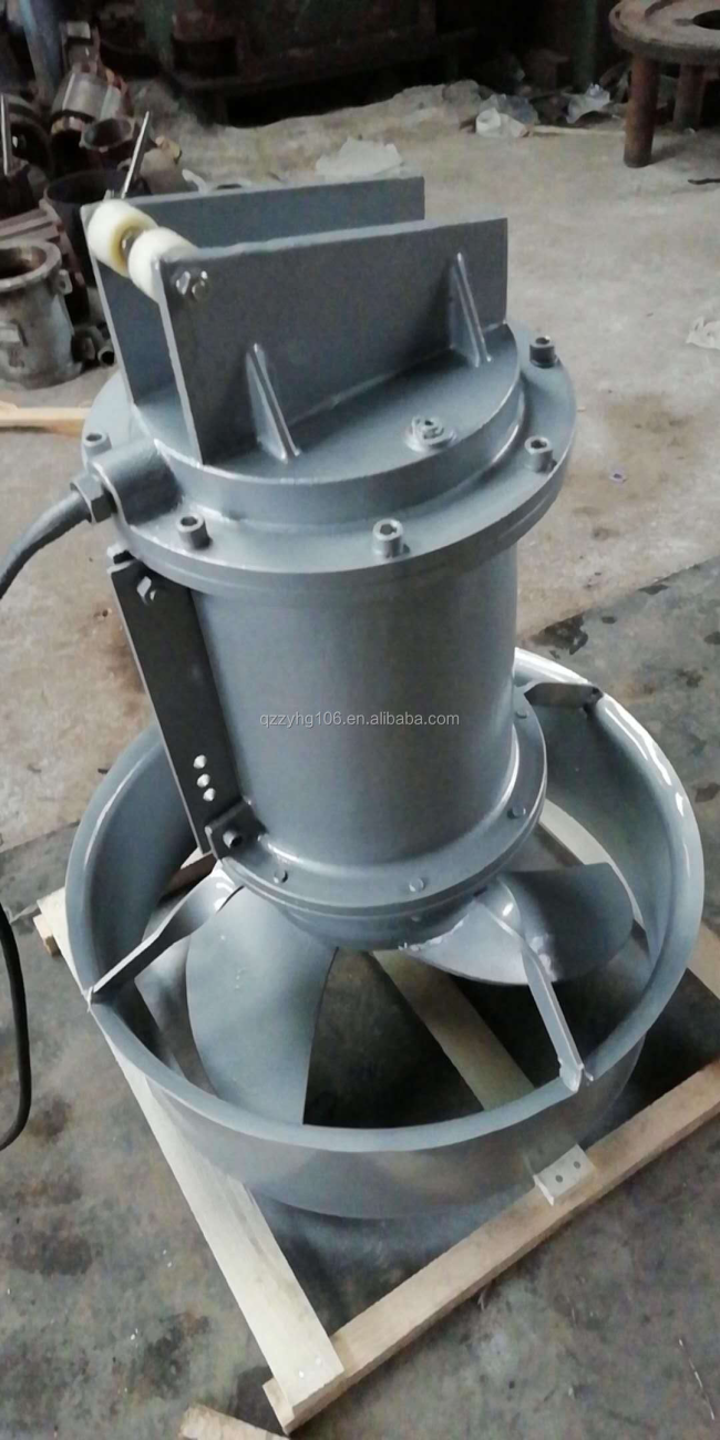 sewage agitator mixer ss304 used for palm oil mil anaerobic pond
